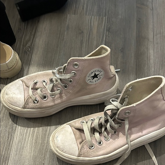 Converse | Shoes | Converse Womens Light Pink Hightop Sneakers | Poshmark